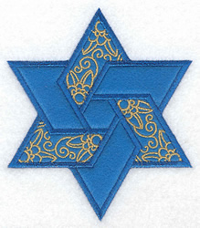 Decorative Star Of David Embroidery Design | EmbroideryDesigns.com