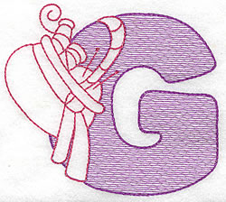 Sewing Letter G Embroidery Design | EmbroideryDesigns.com