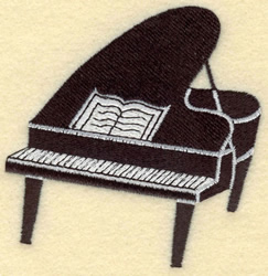 Piano Embroidery Design | EmbroideryDesigns.com