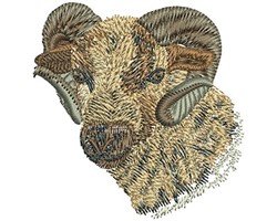 RAM Embroidery Design | EmbroideryDesigns.com
