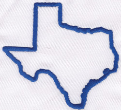 Texas Outline Embroidery Design | EmbroideryDesigns.com