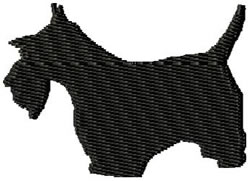 Scottie Dog Embroidery Design | EmbroideryDesigns.com