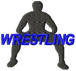 Wrestling Embroidery Design | EmbroideryDesigns.com
