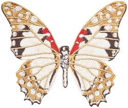 White Swallowtail small Embroidery Design | EmbroideryDesigns.com
