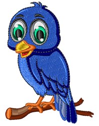 Blue Bird Embroidery Design | EmbroideryDesigns.com