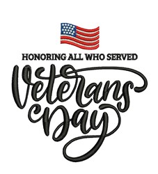 Veterans Day Embroidery Design | EmbroideryDesigns.com