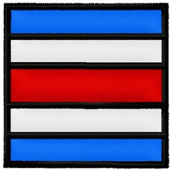 Charlie Flag Embroidery Design | EmbroideryDesigns.com