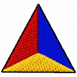 Color Triangle Embroidery Design | EmbroideryDesigns.com