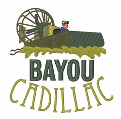 Bayou Cadillac Embroidery Design | EmbroideryDesigns.com