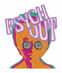 Psych Out Embroidery Design | EmbroideryDesigns.com