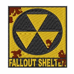 Fallout Sign Embroidery Design | EmbroideryDesigns.com