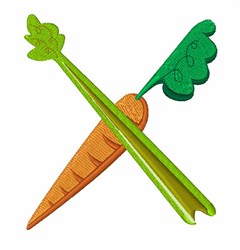 Celery & Carrot Embroidery Design | EmbroideryDesigns.com