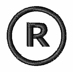 Trademark R Embroidery Design | EmbroideryDesigns.com