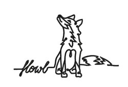Wolf Howl Embroidery Design | EmbroideryDesigns.com