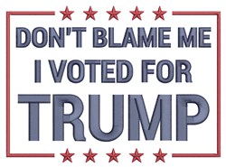 Voted For Trump Embroidery Design | EmbroideryDesigns.com