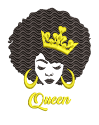 Queen Embroidery Design | EmbroideryDesigns.com