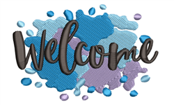 Welcome Embroidery Design | EmbroideryDesigns.com