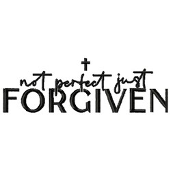 Forgiven Embroidery Design | EmbroideryDesigns.com