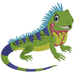 Lizard Embroidery Design | EmbroideryDesigns.com