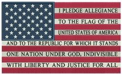 Pledge Of Allegiance Embroidery Design | EmbroideryDesigns.com