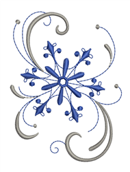 Snowflake Embroidery Design | EmbroideryDesigns.com