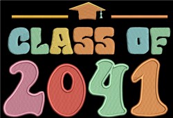 Class Of 2041 Embroidery Design | EmbroideryDesigns.com