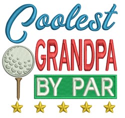 Coolest Grandpa Embroidery Design | EmbroideryDesigns.com