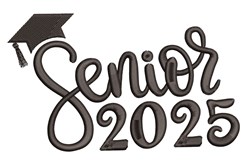 Senior 2025 Embroidery Design | EmbroideryDesigns.com