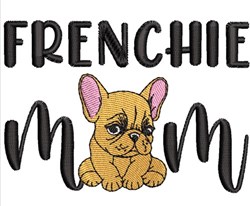 Frenchie Mom Embroidery Design | EmbroideryDesigns.com