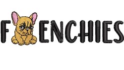 Frenchies Embroidery Design | EmbroideryDesigns.com