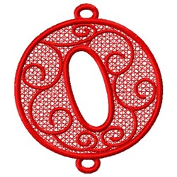 FSL Valentine Letter O Embroidery Design | EmbroideryDesigns.com