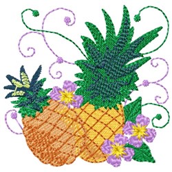 Pineapples Embroidery Design | EmbroideryDesigns.com