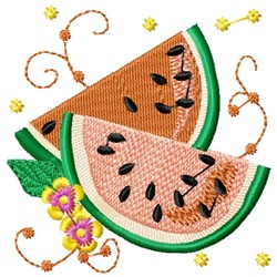 Watermelon Embroidery Design | EmbroideryDesigns.com