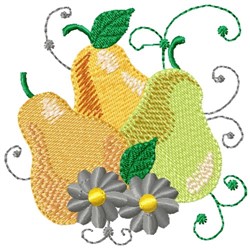 Pears Embroidery Design | EmbroideryDesigns.com