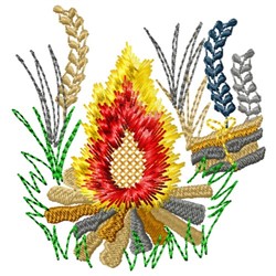 Campfire Embroidery Design | EmbroideryDesigns.com