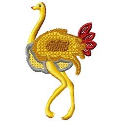 Ostrich Embroidery Design | EmbroideryDesigns.com