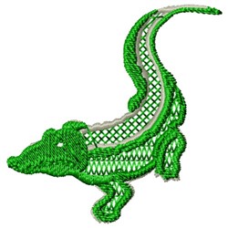 Alligator Embroidery Design | EmbroideryDesigns.com