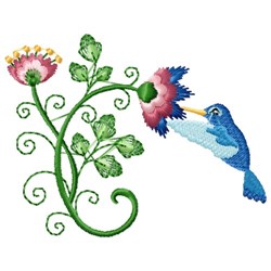 Hummingbird Embroidery Design | EmbroideryDesigns.com