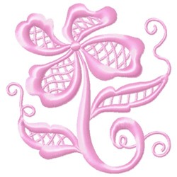 Pink Flower Embroidery Design | EmbroideryDesigns.com