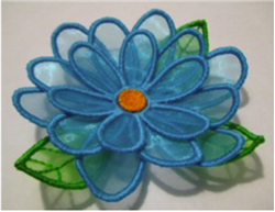 3D Daisy Embroidery Design | EmbroideryDesigns.com