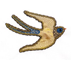 Applique Swallow Embroidery Design | EmbroideryDesigns.com