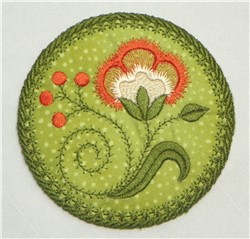 Floral Circle Embroidery Design | EmbroideryDesigns.com