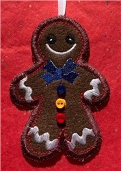 Gingerbread Man Embroidery Design | EmbroideryDesigns.com