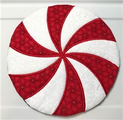 Christmas Peppermint Embroidery Design | EmbroideryDesigns.com