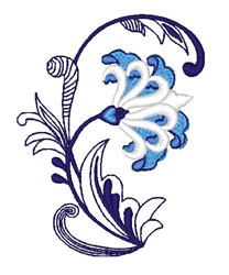 Jacobean Floral Embroidery Design | EmbroideryDesigns.com