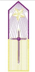 Cross Bookmark Embroidery Design | EmbroideryDesigns.com