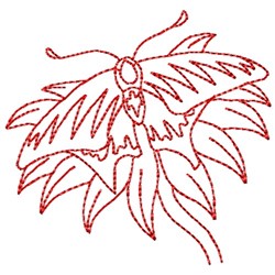 Redwork Butterfly Embroidery Design | EmbroideryDesigns.com