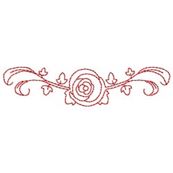 Redwork Rose Embroidery Design | EmbroideryDesigns.com
