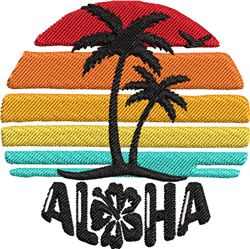 Aloha Embroidery Design | EmbroideryDesigns.com