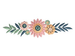 Floral Garland Embroidery Design | EmbroideryDesigns.com